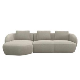 FLEXLUX Wohnlandschaft &raquo;Torino, rund, L-Form, Sofa-Ecke mit Recamiere, Longchair-Sofa&laquo; Modernes, organisches Sofa-Design, Kaltschaum, 