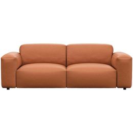 FLEXLUX 2,5-Sitzer &raquo;Lucera Sofa, super bequem durch hochwertigen Sitzaufbau mit Kaltschaum&laquo; modern & anschmiegsam, Designsofa braun 100% Echteder B/H/