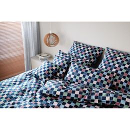 Elegante Bettw&auml;sche &raquo;Scrabble&laquo; 2 angenehmes Hautgef&uuml;hl Mako-Satin, Obermaterial: 100% Baumwolle B/L: 135cm x 200cm, 1 Stk., 1 Stk., Mako-Satin, B/L: 80cm x 