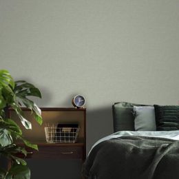 WOW Vliestapete &raquo;YARN SAGE&laquo; uni Design Tapeten gr&uuml;n Vlies B/L: 0,52m x 10m, Rollen: 1