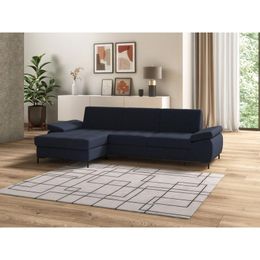 DOMO collection Ecksofa &raquo;Capelo, komfortabel, klare Linien zeichnen dieses Design aus, L-Form&laquo; mit Armteilverstellung, wahlweise mit Bettfunktion, 