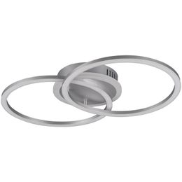 REALITY LEUCHTEN LED Deckenleuchte &raquo;Venida&laquo; LED-Board 1 Stk. Warmwei&szlig; Switch Dimmer, Memory Funktion grau 1, H: 8cm, 1 Stk.