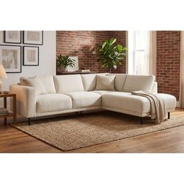 OTTO home Ecksofa &raquo;Sveeva, L-Form, B.240 cm, schwarze Metallf&uuml;&szlig;e&laquo; langlebiger Webstoff, mit Wellenunterfederung, viele Farben 100% PES B/H/T: 240cm x 