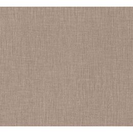 Daniel Hechter Vliestapete einfarbig uni unifarben glatt Designertapete Tapete Uni Tapeten Wohnzimmer Schlafzimmer K&uuml;che Flur braun Vinyl, Vlies B/L: 0,53m x 10,05m,