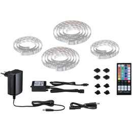 Paulmann LED-Streifen &raquo;MaxLED 250 TV Comfort Basisset 65 Zoll 4,3m Dynamic RGB 22W 234lm/m&laquo; 1 Stk.-flammig Basisset silber Dioden 120 Stk. Flammen 1 Stk., 