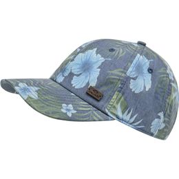 Chillouts Damen Chillouts Baseball Cap &raquo;Waimea Hat&laquo; mit tropischem Muster & verstellbar f&uuml;r l&auml;ssige Strand-Vibes blau Einheitsgr&ouml;&szlig;e