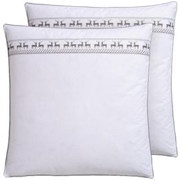 OTTO home Federkopfkissen &raquo;Sorsele Kopfkissen 40x80cm oder 80x80 cm, 2-tlg&laquo; F&uuml;llung: 90Federn10Daunen Bezug: Baumwolle 2 Stk. tlg. Kissen im Spar-Set,