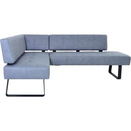 K+w Komfort & Wohnen K+W Komfort & Wohnen Eckbank &raquo;Spider II&laquo; Sitzsteppung, bequem durch Sandwichbauweise, 2 Stellma&szlig;e blau B/H/T: 165cm x 88cm x 195cm, Microfaser 1, 