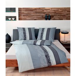 Janine Bettw&auml;sche &raquo;DAVOS 6456&laquo; 2 Stk. elegante Bettw&auml;sche aus Baumwolle, in verschiedenen Qualit&auml;ten silber Mako-Satin, Obermaterial: 100% Baumwolle B/L: 