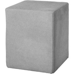 Home Affaire Polsterhocker Polsterhocker eckig, stoffbezogen grau B/H/T: 40cm x 50cm x 40cm, Struktur