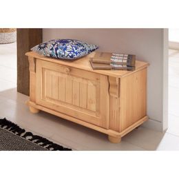 OTTO home Schuhbank &raquo;Adele&laquo; Breite 80 cm, Sitzh&ouml;he 45 cm, aus massiver Kiefer, FSC beige Massivholz B/H/T: 80cm x 45cm x 40cm, 1 Klappe
