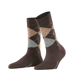 Burlington Herren Socken &raquo;Marylebone&laquo; Einheitsgr&ouml;&szlig;e 36-41, w&auml;rmende Wollmischung, Argyle-Muster 36-41