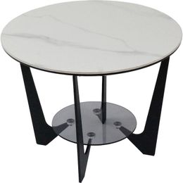 PAROLI Couchtisch wei&szlig; B/H/T: 60cm x 42cm x 60cm