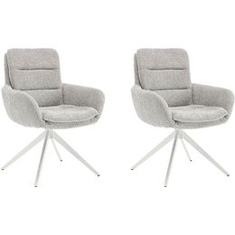 Home Affaire Esszimmerstuhl &raquo;Taragona&laquo; (Set) 2 Stk.mit unterschiedlichen Beingestellen, Holz oder Metall grau Metall B/H/T: 88cm x 63cm, 2 Stk., 2er 