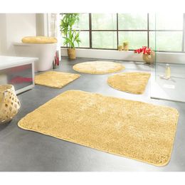 Kinzler Badematte &raquo;Chaozhou, Badvorleger, Badezimmer Teppich&laquo; H&ouml;he 20 mm rutschhemmend beschichtet fu&szlig;bodenheizungsgeeignet Badteppich, Uni Farben, 