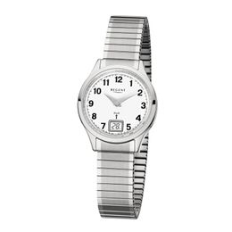 Regent Uhren Regent Damen Funkuhr Quarzuhr, Armbanduhr, Damenuhr, Edelstahlarmband, analog, digital silber Einheitsgr&ouml;&szlig;e