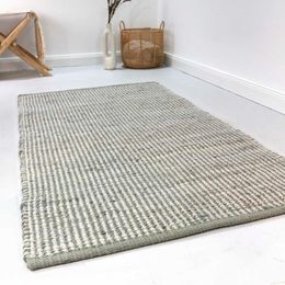 Esprit Wollteppich &raquo;Gobi, ESP-7112&laquo; rechteckig 10 mm H&ouml;he Naturfaserteppich aus Jute und Wolle, handgewebt grau Jute, Wolle B : 160cm 1 Stk., 10mm, L: 230cm