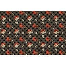 Livingwalls living walls Fototapete &raquo;Walls by Patel Koi 1&laquo; glatt Vlies, Wand, Schr&auml;ge beige Vlies B/L: 4m x 2,7m