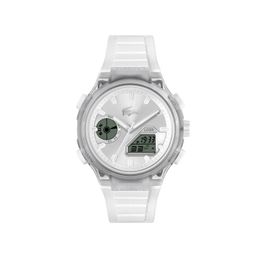 Lacoste Herren Quarzuhr &raquo;LC33&laquo; Quarzuhr, Armbanduhr, Herrenuhr, Silikonarmband, analog, digital wei&szlig; Einheitsgr&ouml;&szlig;e