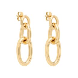 Tamaris Damen Paar Ohrh&auml;nger &raquo;Elegant Chunky&laquo; gold Edelstahl