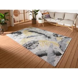 Hanse Home Outdoorteppich &raquo;Gold Leaves&laquo; rechteckig 3 mm H&ouml;he In-& Outdoor, Teppich, Wetterfest, Balkon, Garten, Wohnzimmer, Floral bunt Polyester, 