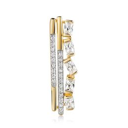 Firetti Damen Kettenanh&auml;nger &raquo;Schmuck Geschenk Gold 333 Halsschmuck Anh&auml;nger mehrreihige Optik&laquo; mit Zirkonia (synth.) Gelbgold 333, 1,6 g