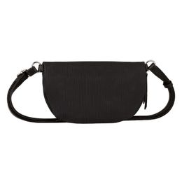 Tom Tailor Denim Damen Tom Tailor Denim Bauchtasche &raquo;Rosie Cord&laquo; funktional und aus Kunstleder in Winteroptik aus Cord schwarz B/H/T: 25cm x 16cm x 