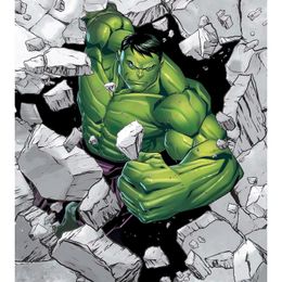 Komar Vliestapete &raquo;Digitaldruck Vlies - Hulk Breaker - Gr&ouml;&szlig;e 250 x 280 cm&laquo; bedruckt glatt Kinderzimmer gr&uuml;n Vlies B/L: 250m x 280m, Rollen: 1