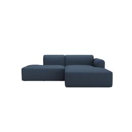 Ecksofa &raquo;Rund, Relax-Ecke, Big-Sofa, Endless Seating,&laquo; Bez&uuml;ge wechselbar, Kaltschaum im Sitz, Nordic Swan Ecolabel blau B/H/T: 247cm x 71cm x 188cm, 