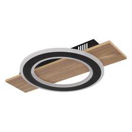 Globo LIGHTING LED Deckenleuchte &raquo;JAYDEN&laquo; LED-Modul 1 Stk. Warmwei&szlig; Deckenlampe, Wohnzimmer, Schlafzimmer, 3000 Kelvin braun 1 Stk.