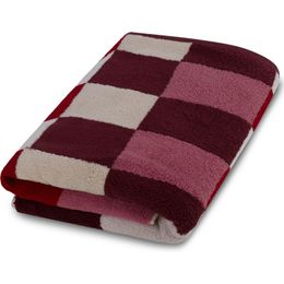 Ross Duschtuch &raquo;Three Stars 9040&laquo; 100% Baumwolle, made in Germany rot Frottier, Frottier B/L: 75cmx140cm, 1 Stk., Karo Streifen, 1 Duschtuch, Frottier