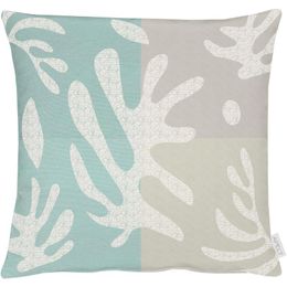 Apelt Dekokissen &raquo;Dora&laquo; blau Obermaterial: 100% Polyester B/L: 49cm x 49cm, 1 Stk.