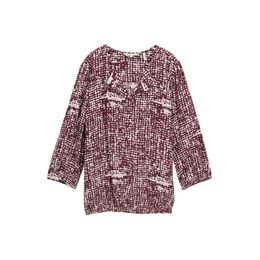 Tom Tailor Bluse Damen Gr&ouml;&szlig;e L altrosa / dunkelrot / offwhite