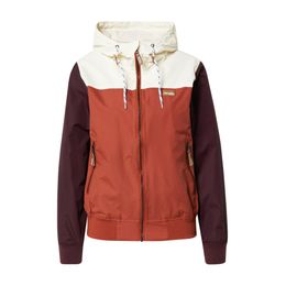 Iriedaily Funktionsjacke 'Veruschka' Damen Gr&ouml;&szlig;e S cognac / weinrot / wei&szlig;
