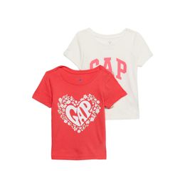GAP Shirt girl size 110 Beige / Light blue / Orange red / White