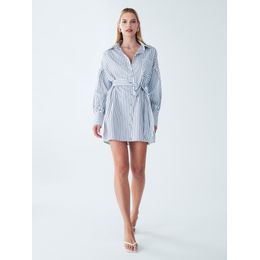 BWLDR Kleid 'Blair' Damen Gr&ouml;&szlig;e 36 ultramarinblau / wei&szlig; Sommerkleid