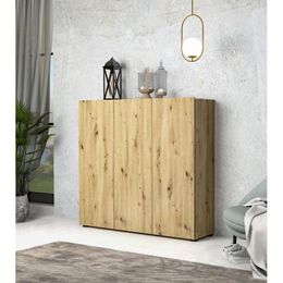 Home Affaire Schuhschrank &raquo;MISTER- Schuhregal, Made in Italy, 12 F&auml;cher, 10 Einlegeb&ouml;den&laquo; Breite 120 cm, h&ouml;he 114 cm, Holzdekor in matter Ausf&uuml;hrung 