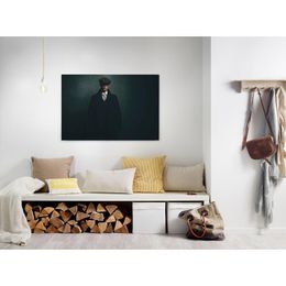 A.S. Cr&eacute;ation Leinwandbild &raquo;roger&laquo; Kunst Personen 1 Stk. tlg. Keilrahmen Bild Mann Leinwand-Bild Wohnzimmer modern Wandbild Kinder schwarz Massivholz, Stahl B/H/T: 