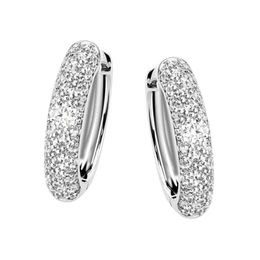 Firetti Damen Paar Creolen &raquo;Schmuck Geschenk Silber 925 Ohrschmuck Pav&eacute;-Optik glitzernd&laquo; mit Zirkonia (synth.) silber Silber 925 (Sterlingsilber)