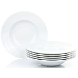 Retsch Arzberg Pastateller &raquo;Pastateller&laquo; Teller Set, Porzellan wei&szlig; Porzellan 27cm