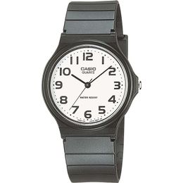 Casio Timeless Collection Herren CASIO TIMELESS COLLECTION Quarzuhr Armbanduhr, Damenuhr, Jugendliche, Resinarmband schwarz Einheitsgr&ouml;&szlig;e