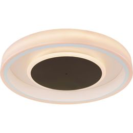 Globo LIGHTING LED Deckenleuchte &raquo;GOFFI&laquo; LED-Modul 1 Stk. warmwei&szlig; - kaltwei&szlig; Deckenlampe, rund, Durchmesser 50cm, Wohnzimmer, Schlafzimmer wei&szlig; 1 Stk