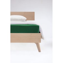 Fleuresse Spannbettlaken &raquo;Flauschjersey&laquo; aus Baumwolle, Bettlaken, Spannbetttuch, Premium Qualit&auml;t gr&uuml;n Jersey, Obermaterial: 100% Baumwolle B/L: 