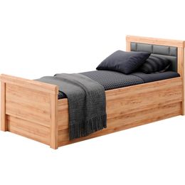 Priess Einzelbett &raquo;Arnsberg&laquo; Komfortliegeh&ouml;he braun Liegefl&auml;che L&auml;nge B: 200cm x 100cm, H&ouml;he Bettseite: 49cm, ohne Matratze