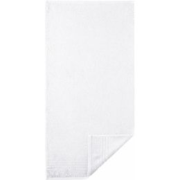 Egeria Badet&uuml;cher &raquo;Madison&laquo; Uni-Programm mit Streifenbord&uuml;re, reine Baumwolle wei&szlig; Walkfrottee, Obermaterial: 100% Baumwolle B/L: 70cmx140cm, 1 Stk., 