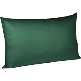 Fleuresse Kissenbezug &raquo;Colours Mako Satin, 100% Baumwolle, mit Rei&szlig;verschluss&laquo; Mako Satin, gl&auml;nzend, glatt, Premium Qualit&auml;t gr&uuml;n Mako-Satin, 