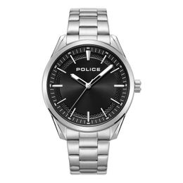 Police Herren Quarzuhr &raquo;Grille&laquo; Armbanduhr, Herrenuhr, Edelstahlarmband, analog silber Einheitsgr&ouml;&szlig;e