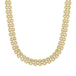Tom Tailor Damen Tom Tailor Kette ohne Anh&auml;nger gold Edelstahl, L: 45 B: 9mm