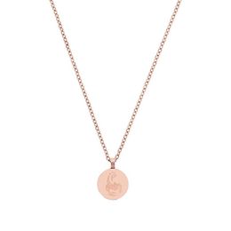 Amor Herren Kette mit Anh&auml;nger &raquo;Scorpions by , Skorpion-Motiv&laquo; rosa Edelstahl, L: 50 B: 2,1mm