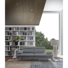 Calia italia 3,5-Sitzer &raquo;Toby Wing, 228 cm breit, italienisches Designsofa, Megasofa&laquo; inkl. Sitztiefenverstellung und Armteilfunktion, F&uuml;&szlig;e in Schwarz